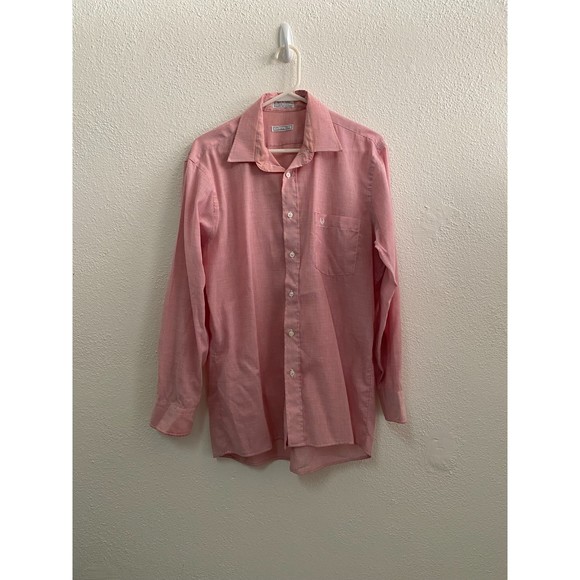 Dior | Shirts | Vintage Christian Dior Mens Light Red Pink Long Sleeve ...